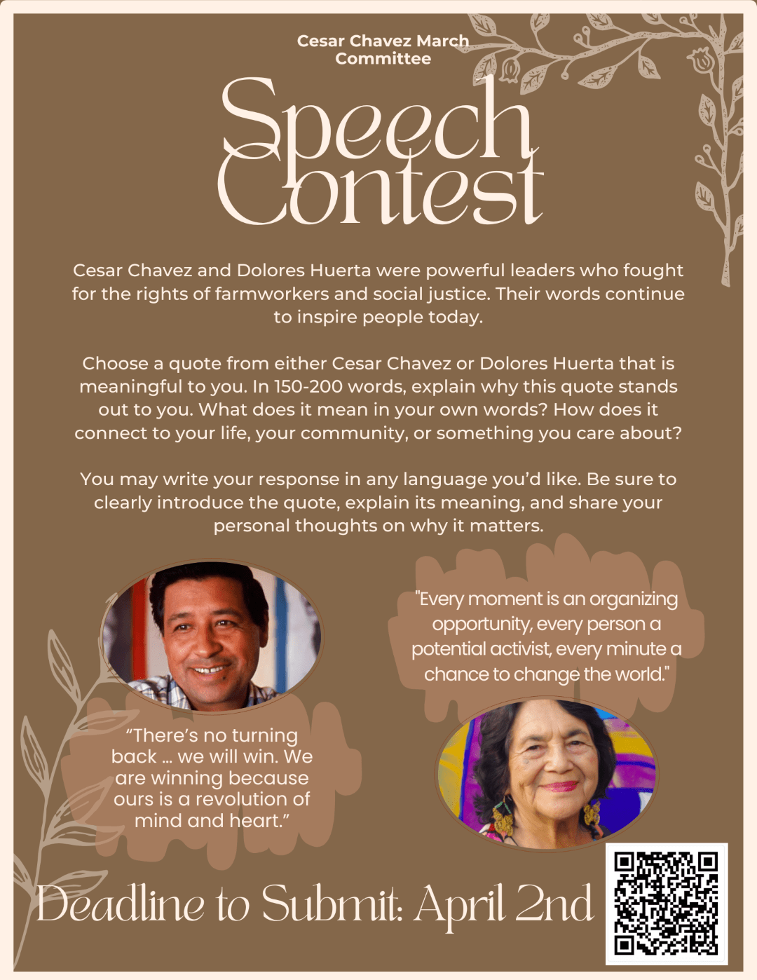 César Chávez March & Speech Contest 2025 – Join the Celebration!